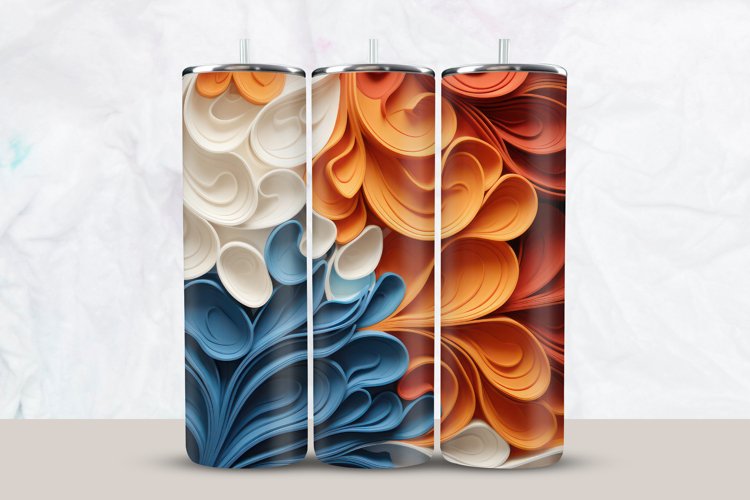 3D Flowers Tumbler Wrap (3199086)