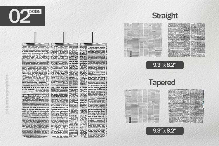 Text Paper Tumbler Wrap| Tumbler Sublimation Wrap (4800628)