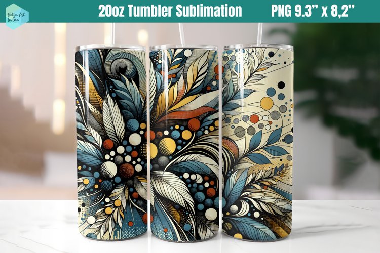 Tie Dye 20 OZ Skinny Tumbler Sublimation