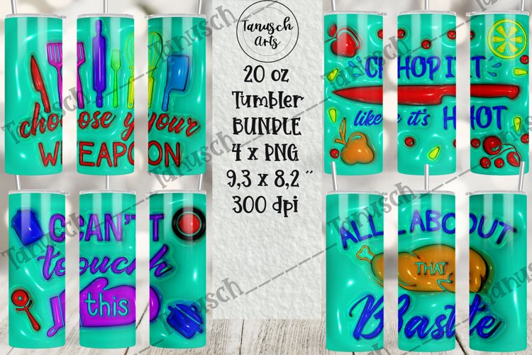 3d puff summer beach sublimation tumbler, 3d inflate wrap