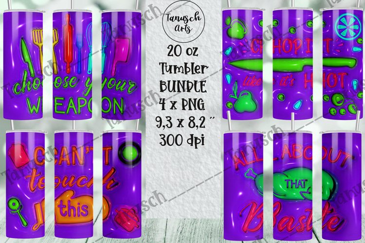 3d puff summer beach sublimation tumbler, 3d inflate wrap