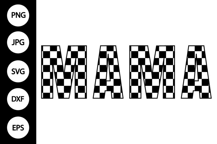 Checkered Mama SVG (2912699)