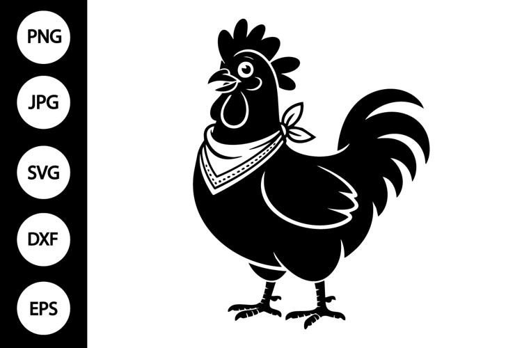Funny Chicken SVG (6568060)