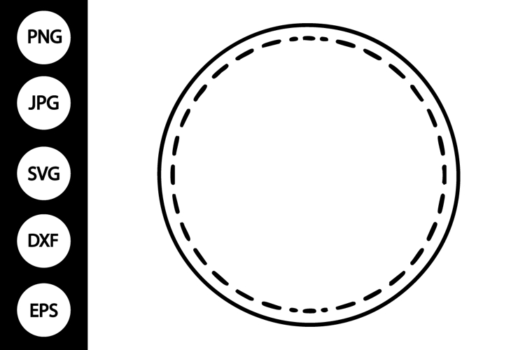 Circle Stitch Line SVG, Circle Line SVG (6567663)