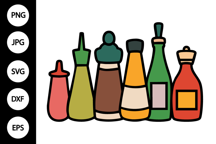 Condiments Clipart, Condiments SVG (5302050)