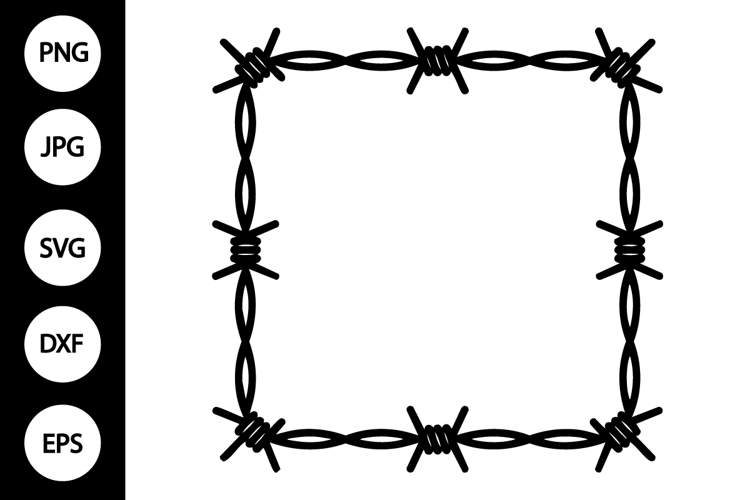 Barbed Wire Square SVG, Barbed Wire SVG (6563395)