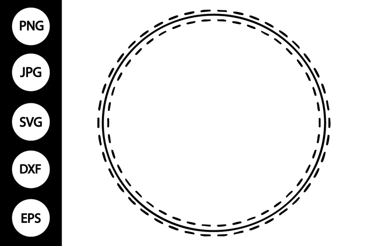 Circle Stitch Line SVG, Circle Line SVG (6567659)