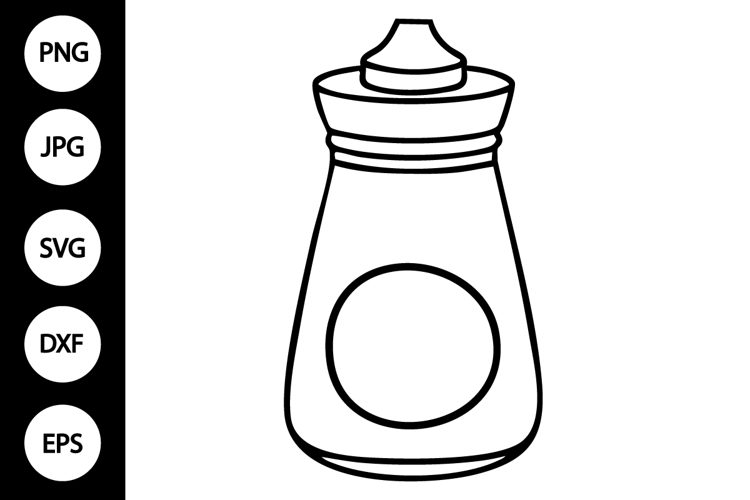 Outline Condiment SVG, Coloring Page (5302068)