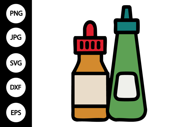 Condiments Clipart, Condiments SVG (5302052)