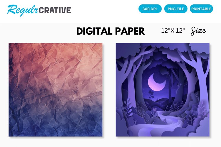 Twilight Time Seamless Digital Paper