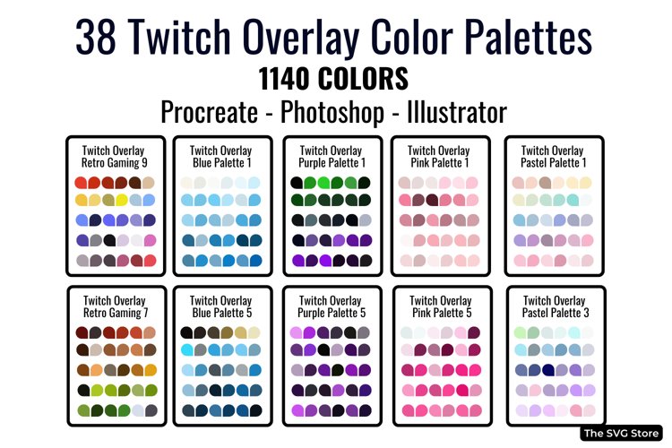 Procreate Color Palette 45 Christmas Swatches
