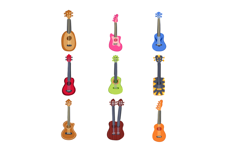 ukulele set cartoon (6570620)