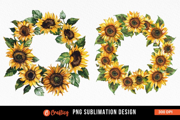 Watercolor Sunflowers Clipart