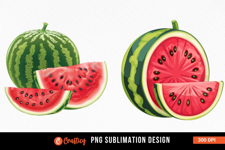Watercolor Watermelon Clipart
