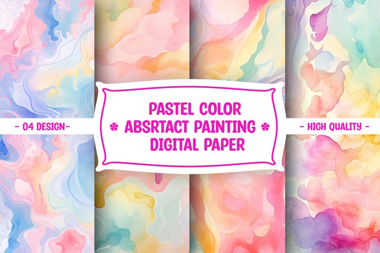 PASTEL COLOR ABSRTACT PAINTING DIGITAL PAPER (5046847)