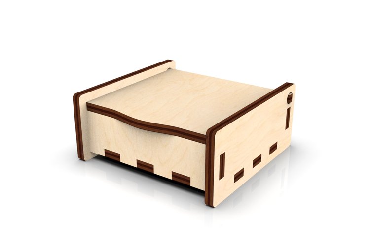 Simple Laser Cut Box Template Laser Cnc Box Svg Dxf Design
