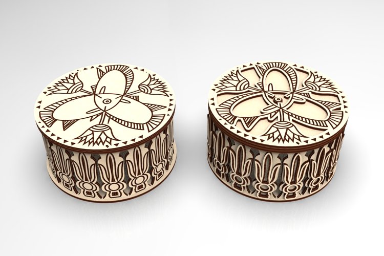 Laser cut box, box SVG, file box, plywood box, laser box.