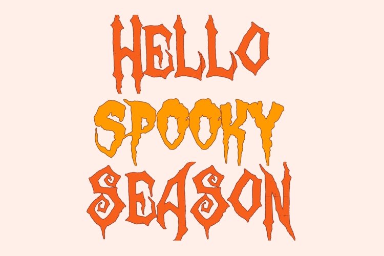Hello spooky season sublimation | Halloween PNG