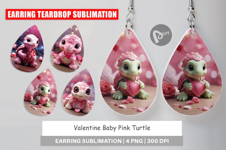 Teardrop earrings sublimation designs bundle