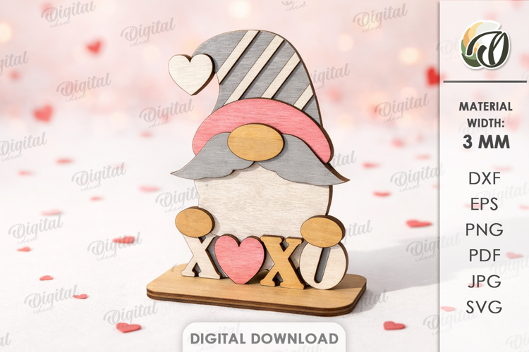 Valentine's Day Character Stand Decor Lasercut. (6466910)