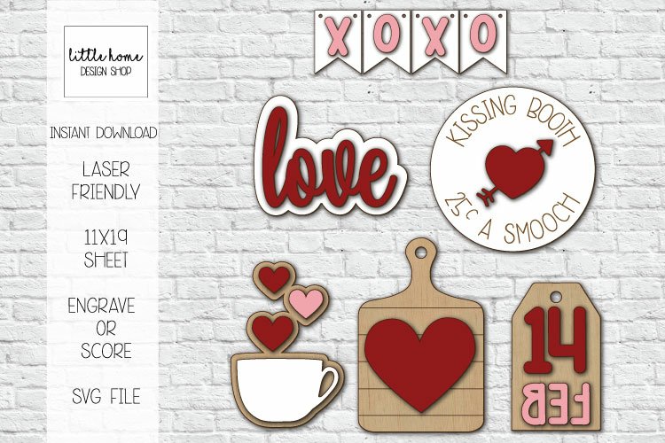 Valentine Day Laser File | Valentine Bundle Laser Files