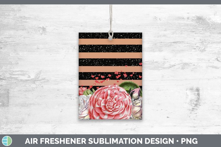 Valentine Floral Air Freshener Sublimation Car Freshener Des