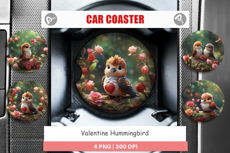 Car Coaster Valentine Hummingbird (3156629)