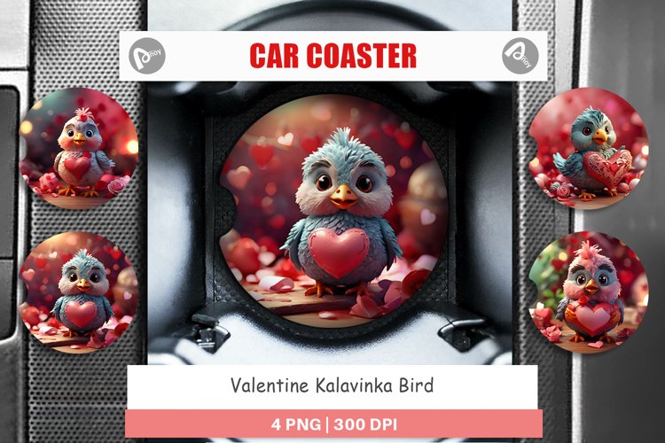 Car Coaster Valentine Kalavinka Bird (3156633)