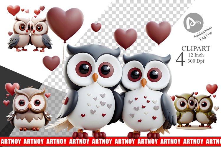 Valentine Owl Clipart (5039057)