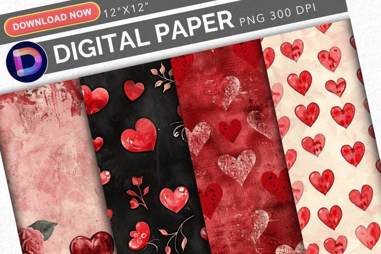 Valentine's Day Digital Paper