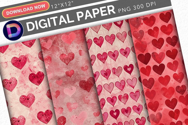 Valentine's Day Digital Paper