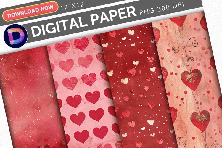 Valentine's Day Digital Paper
