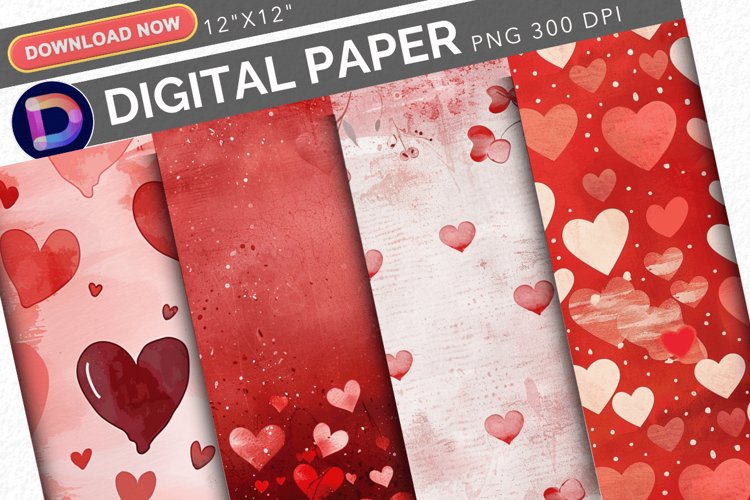 Valentine's Day Digital Paper