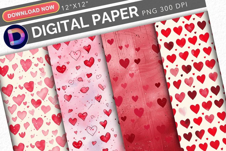 Valentine's Day Digital Paper