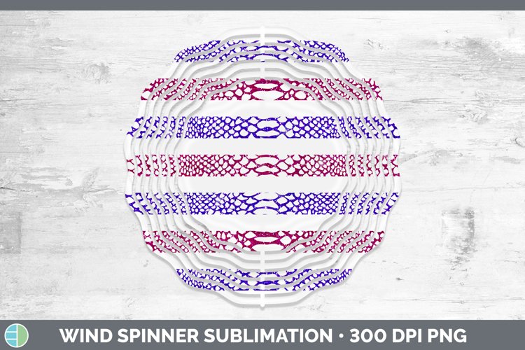 Valentine Snake Print Wind Spinner Sublimation Spinner Desig