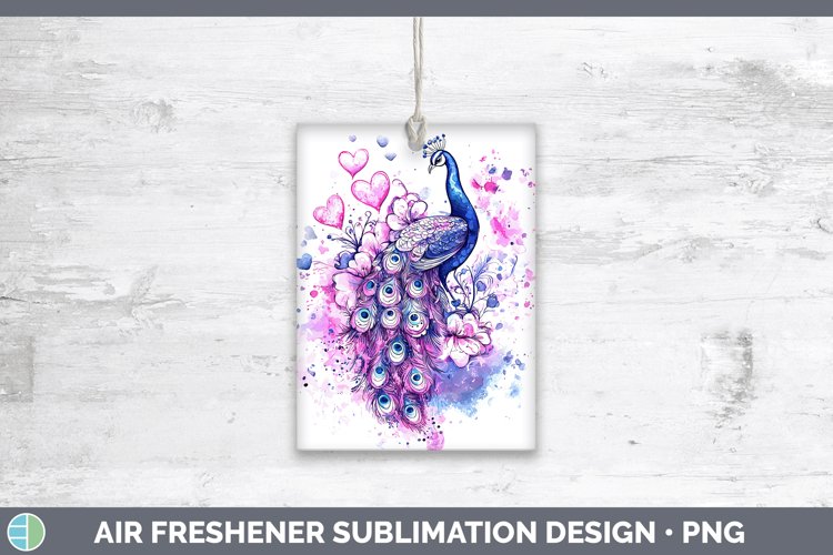 Valentine Splash Peacock Air Freshener Sublimation Car Fresh