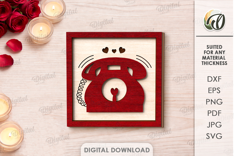 Valentine's Day Tiered Tray Decor Laser Cut. Wall (6447696)