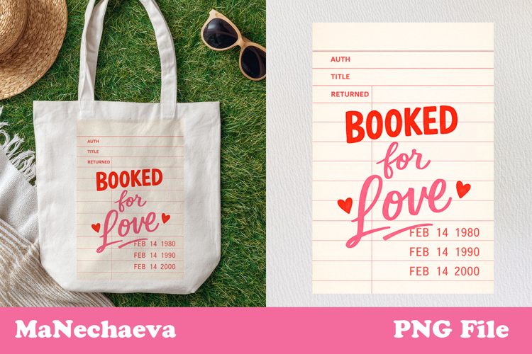 Retro Library Book Card Sublimation | Book Lover (6547468)