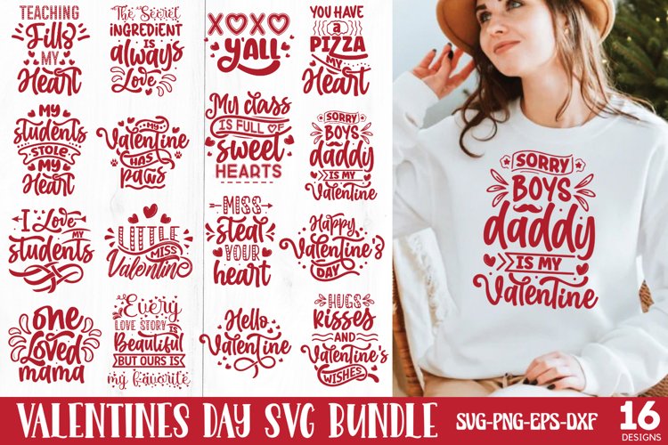 Valentines Day SVG Bundle, Valentine's Day Bundle, Valentine