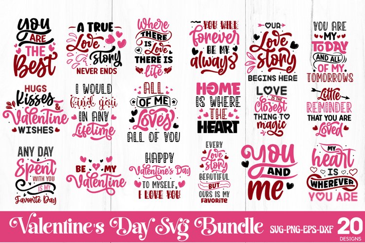 Valentines Day SVG Bundle, Valentine's Day Bundle, Valentine