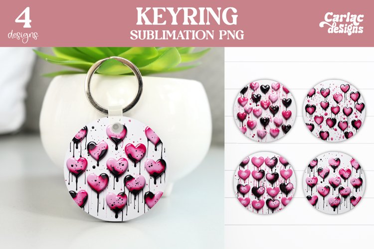 Valentines Keyring Sublimation | Valentines Keychains