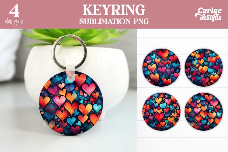 Valentines Keyring Sublimation | Valentines Keychains