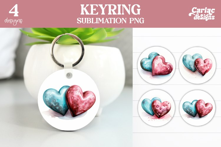 Valentines Keyring Sublimation | Valentines Keychains
