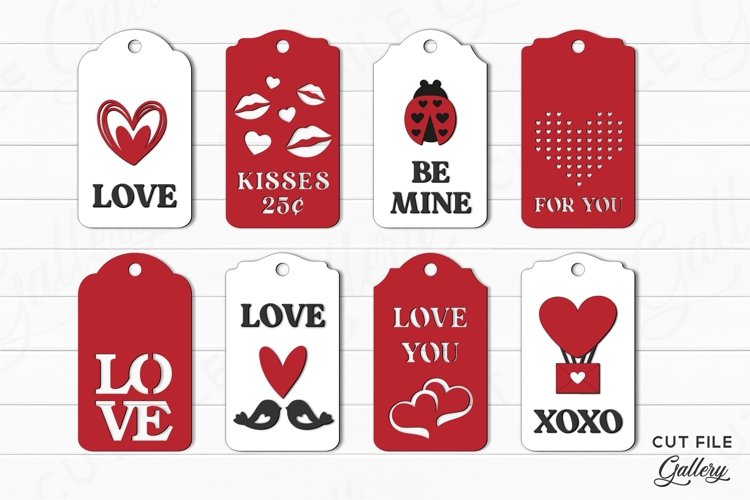 Valentines Gift tags bundle / SVG laser cut / SVG Cricut