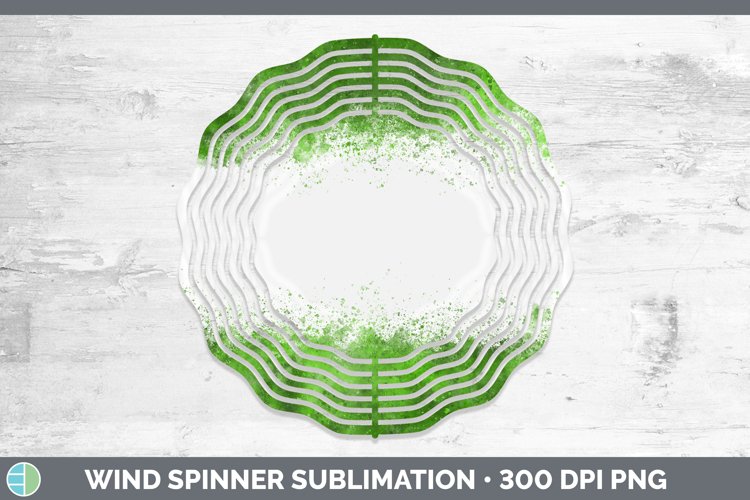 Variety Pack Color Splash Green Wind Spinner Sublimation Spi