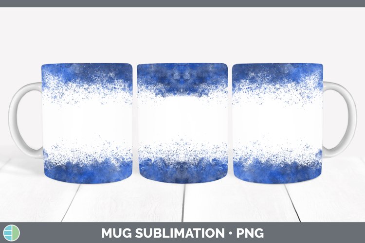 Variety Pack Color Splash Navy Mug Wrap Sublimation Coffee C