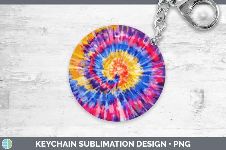 Variety Pack Tie-Dye Classic Keychain Sublimation Keyring De