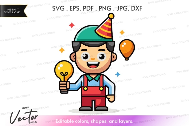 Celebrating idea - vector clipart