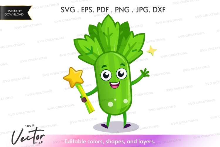 Magical broccoli character (6480130)