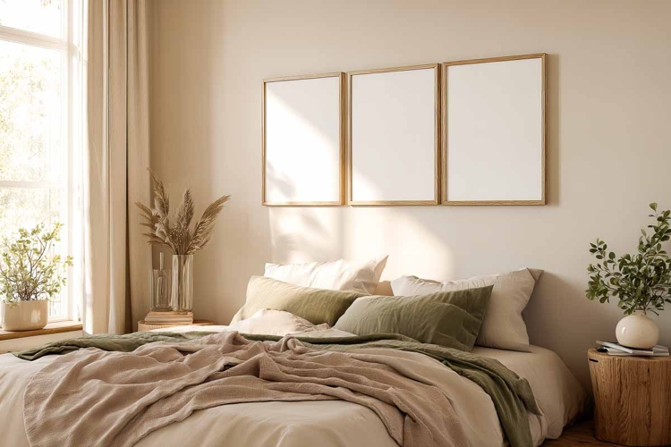 poster frame Mockup in interior (6500020)